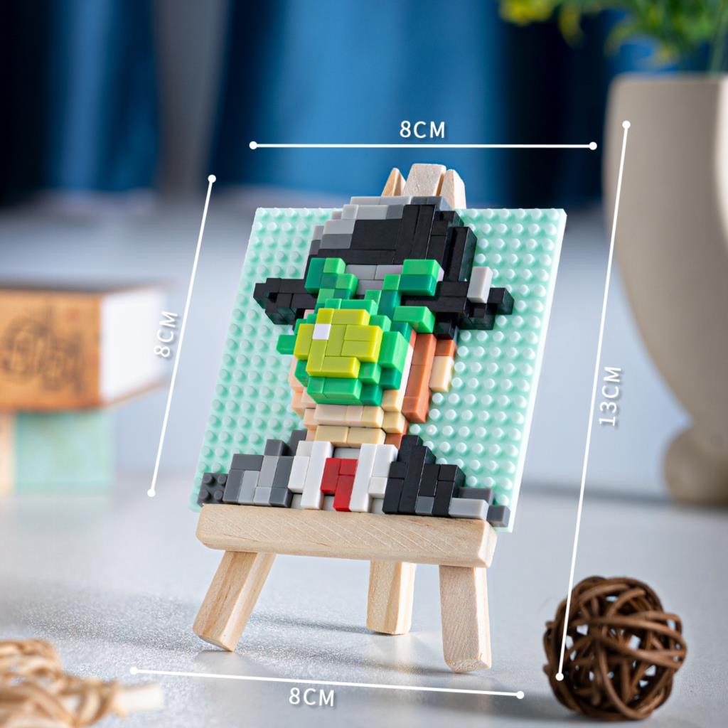 Famous Paintings 3D Pixel Art Building Blocks Creative Van Gogh Starry ...