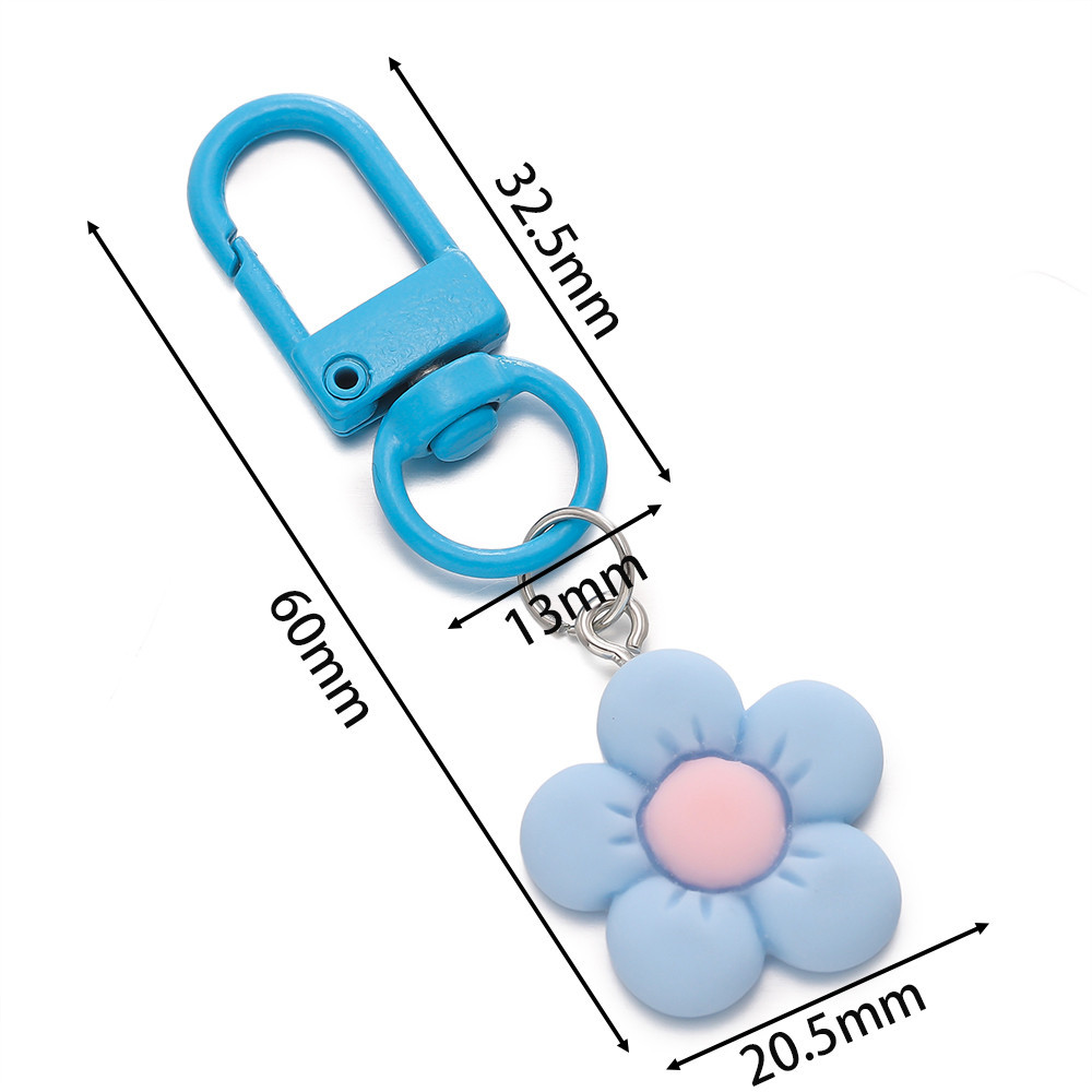 St. kunkka 1Pcs Alloy Keychain Colorful Flower Keychain Fashion Charm ...
