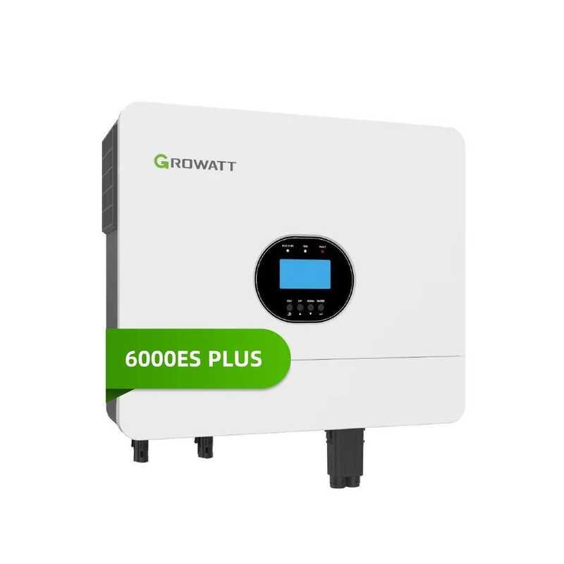 Growatt Spf 々 6000Es Plus Eu 230Vac 50/60Hz 6Kw Off Grid Solar System Inverter Price For 48V Bat ...