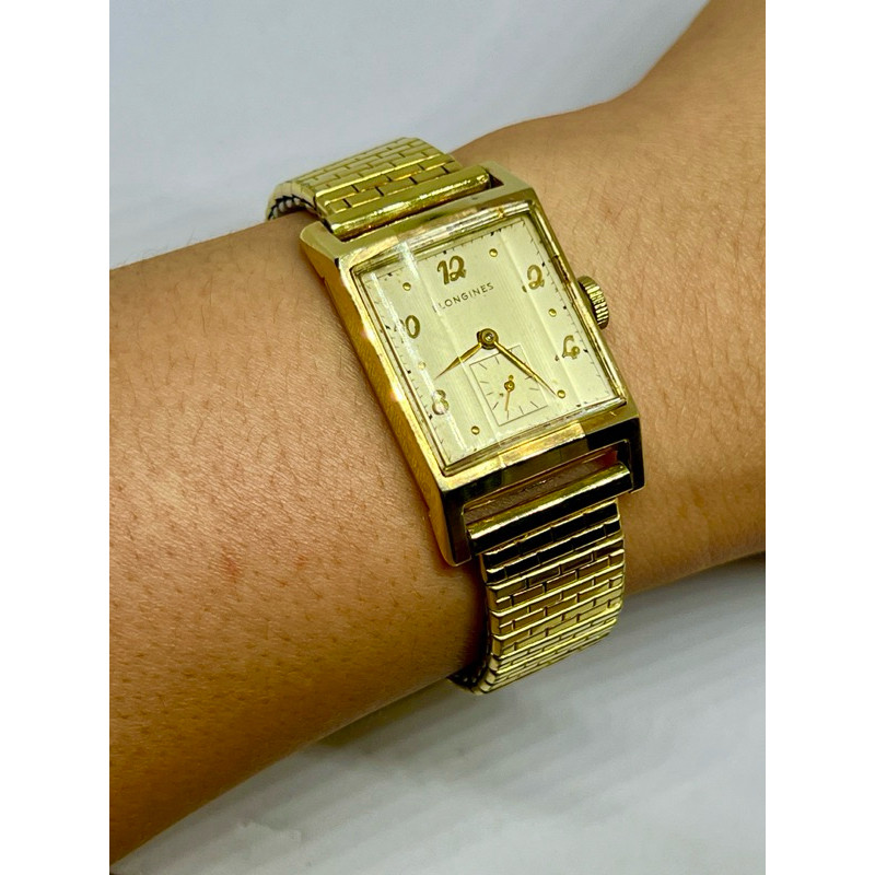LONGINES Tank 10k Gold-filled Art Deco unisex watch Swiss made - manual ...