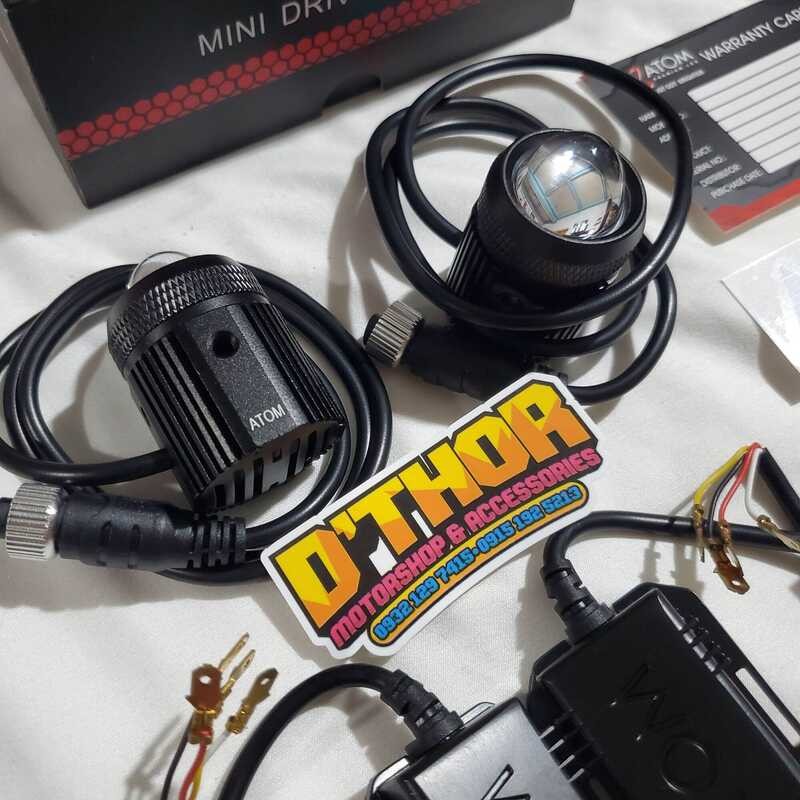 Mini Driving Light V3 And Atom Ao5 Switch With Harness | Shopee Philippines