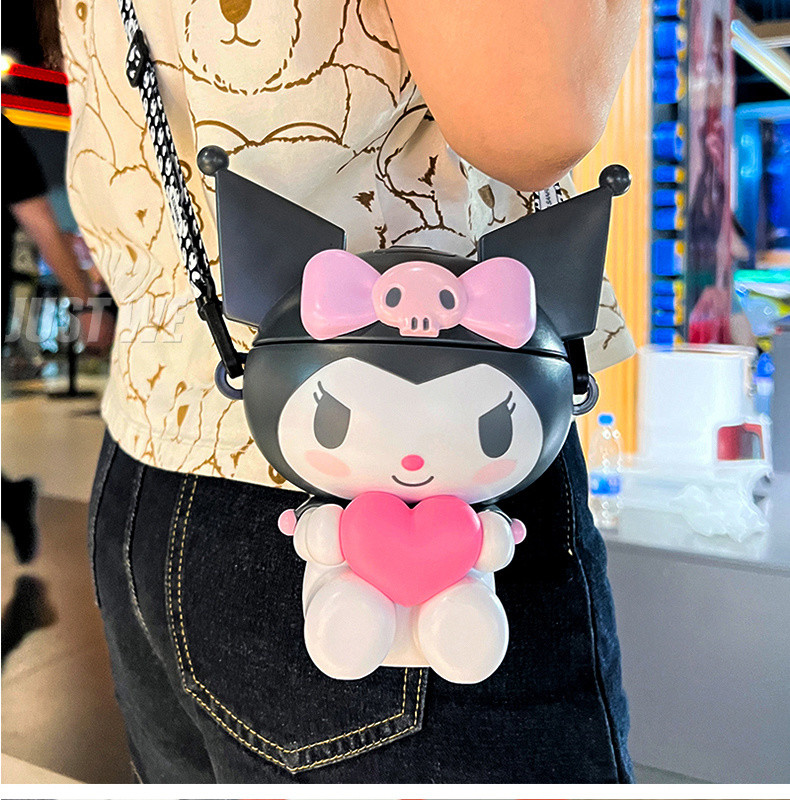 Kuromi Doll Water Cup kurmi Shape Strap Bucket Kuromi Cartoon Cute ...
