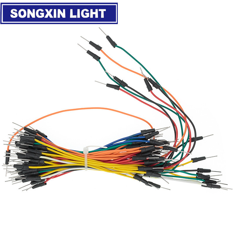 65pcs Jump Wire Cable Male to Male Jumper Wire for Arduino Breadboard ...