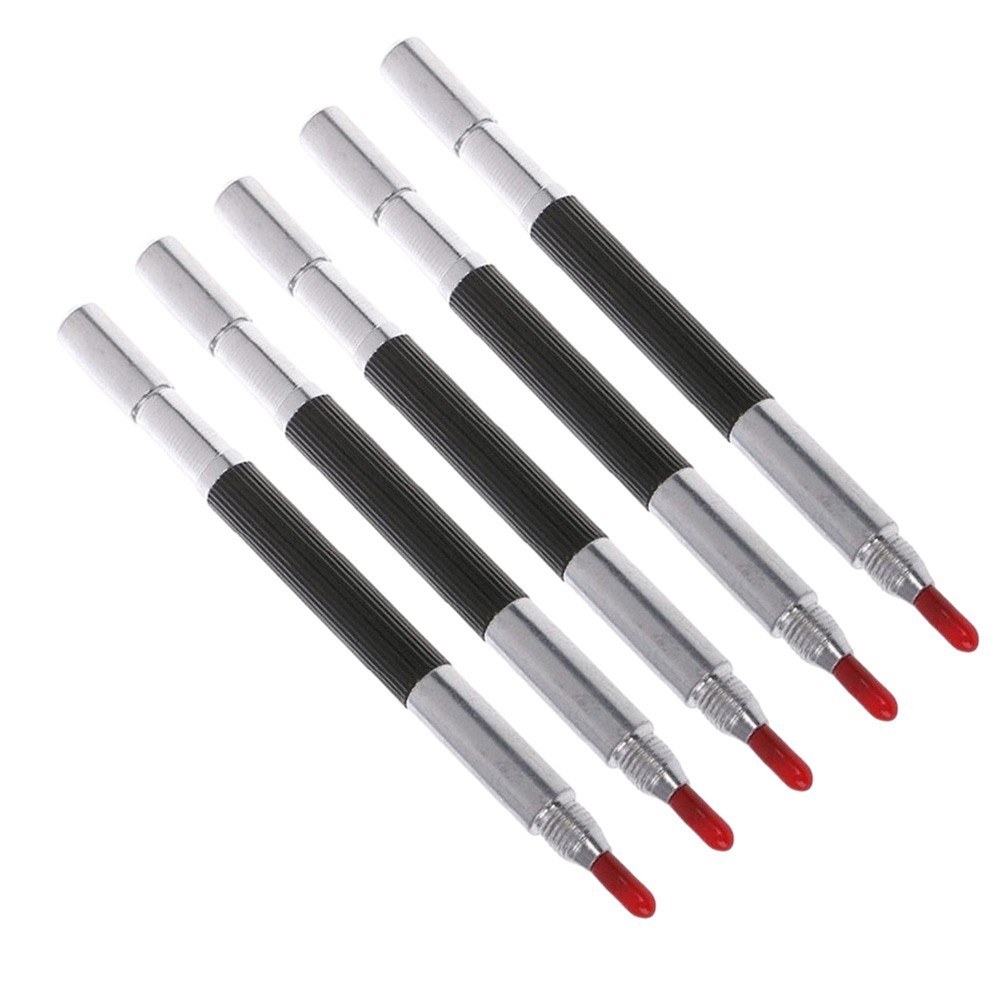 5 pcs Double Ended Carbide Scribing Pen Tip Steel Scriber Scribe Marker ...