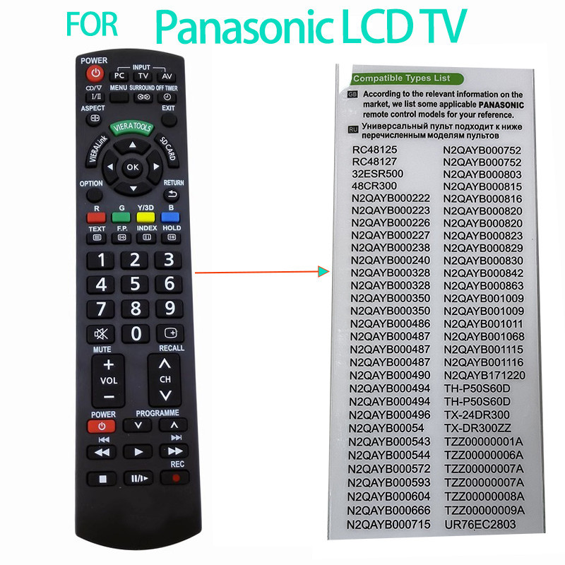 TV remote control [compatible flat screen LED/lcd/smart TV] RM-D920 ...