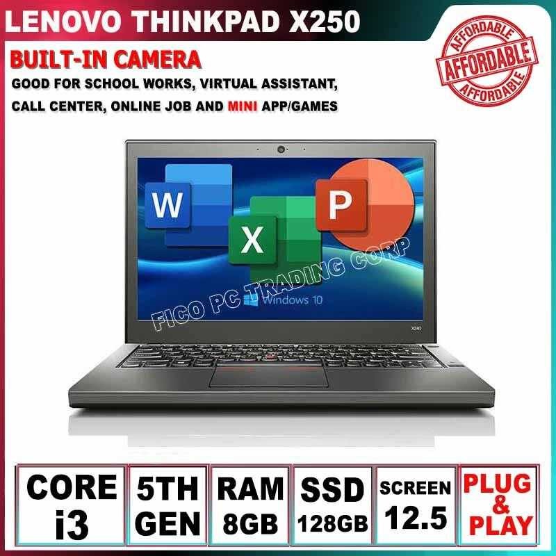 Lenovo Thinkpad X250 12.5 Inch Core I3 5Th Gen Processor, 8Gb Ram ...