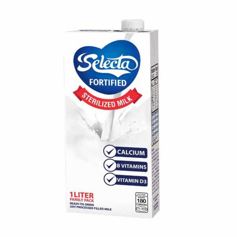 Selecta Full Cream Milk Sterilized Uht Processed 1 Liter Dhjd | Shopee ...
