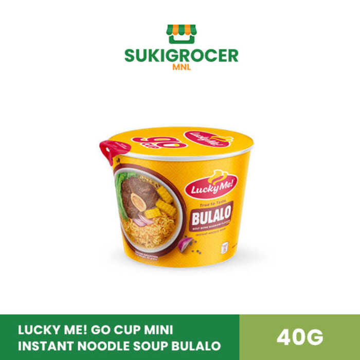 Lucky Me Go Cup Mini Instant Noodle Soup Bulalo 40G 4Eb D58 4Ea ...