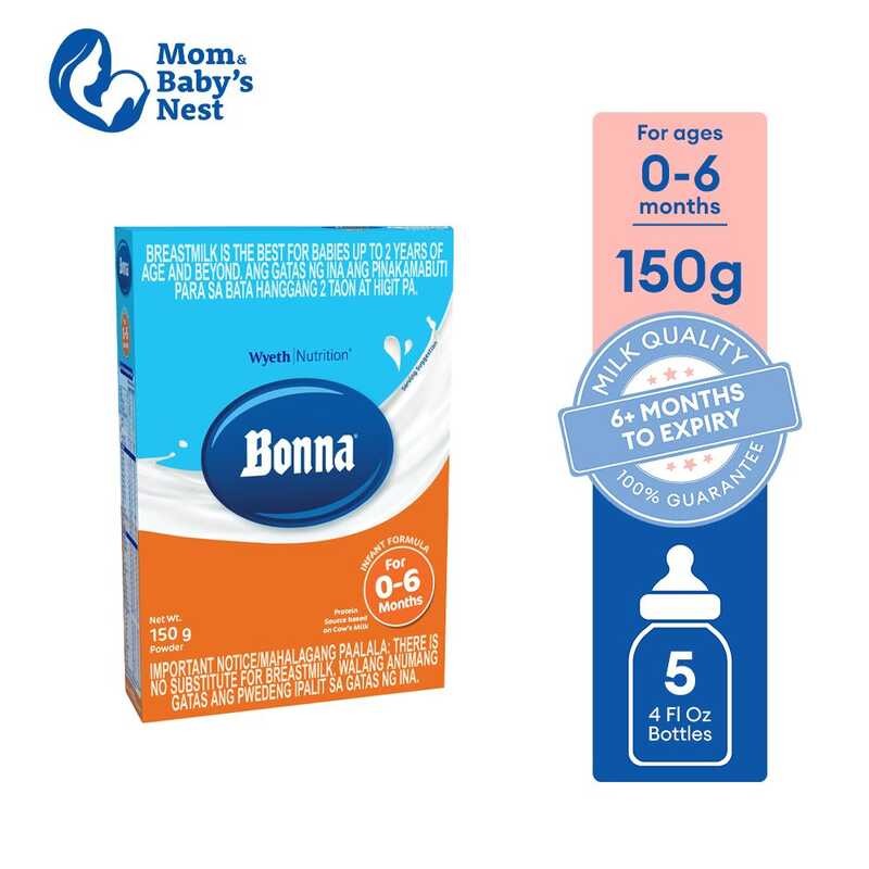 BONNA Stage 1 Infant Formula For 0 To 6 Months, Box 150G 3 | Shopee ...