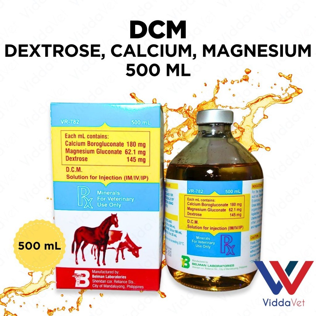 500ml Veterinary DCM Inj. Dextrose Calcium Magnesium | Shopee Philippines