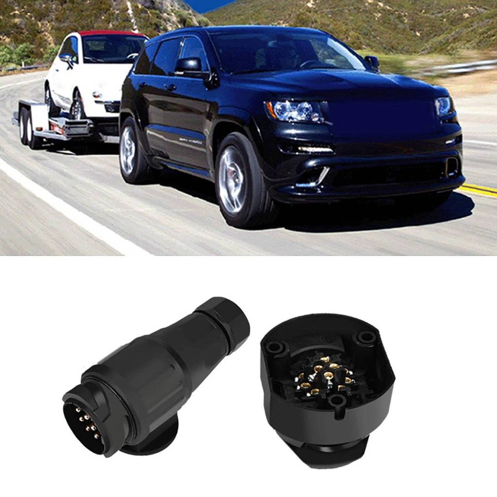 12V 13Pin Trailer Plug Socket Connector Adapter Bracket for Trailer ...