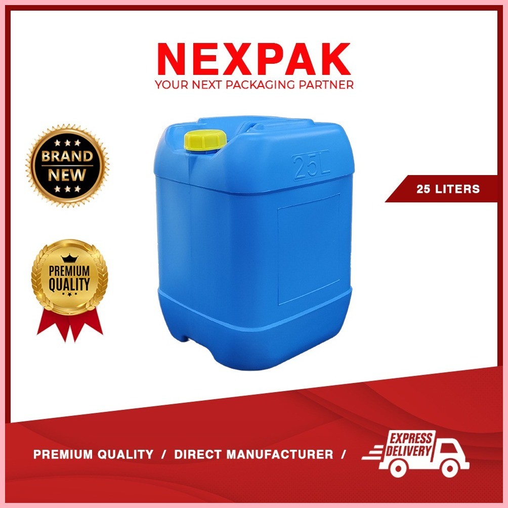 25L Carbouy Container HDPE Brand New Food Grade with Tamper Proof Cover ...