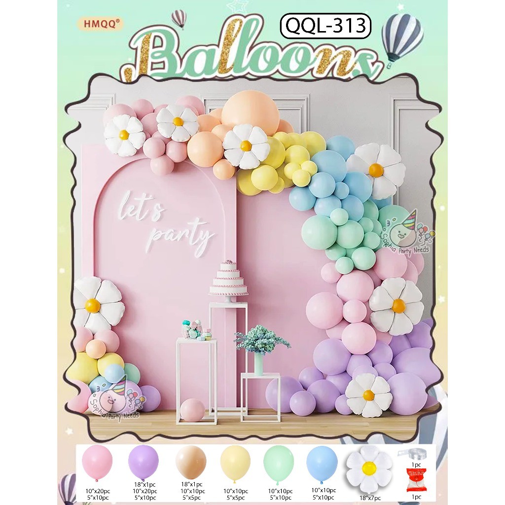 Pastel Pink and Purple Butterfly Theme Balloon Garland Set for Debut ...