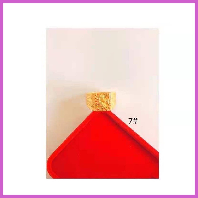 Hk fashion jewelry 24k gold plated ring bangkok sing sing for men ...