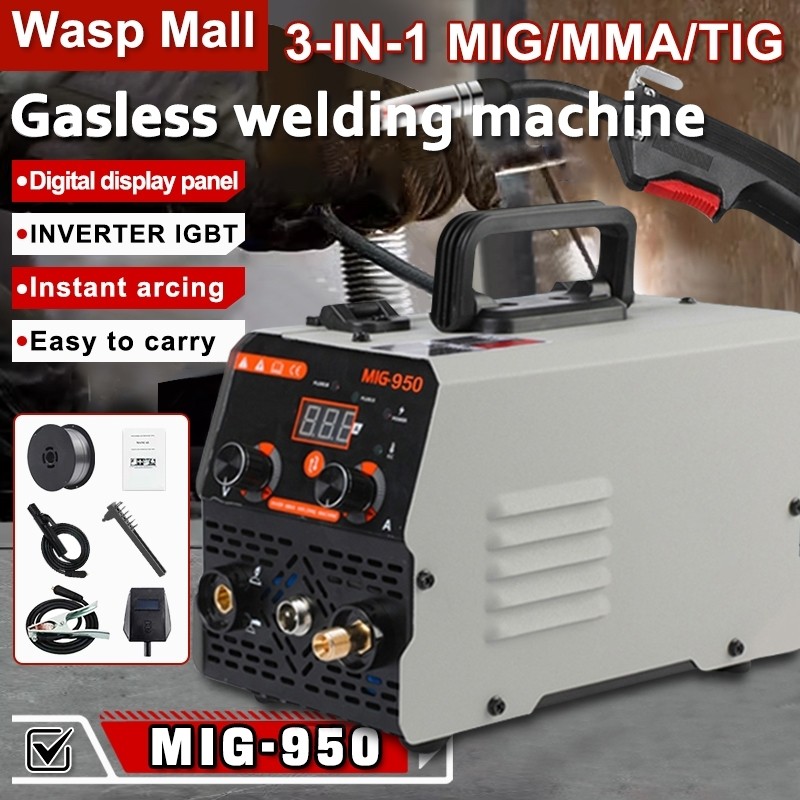 MIG-950 welding machine portable gasless welding machine IGBT MIG/MMA ...