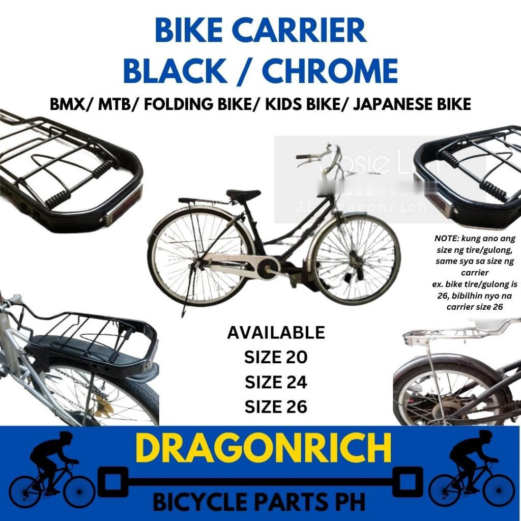 Bicycle Carrier Steel Black & Chrome Color Bike Carrier | Shopee ...