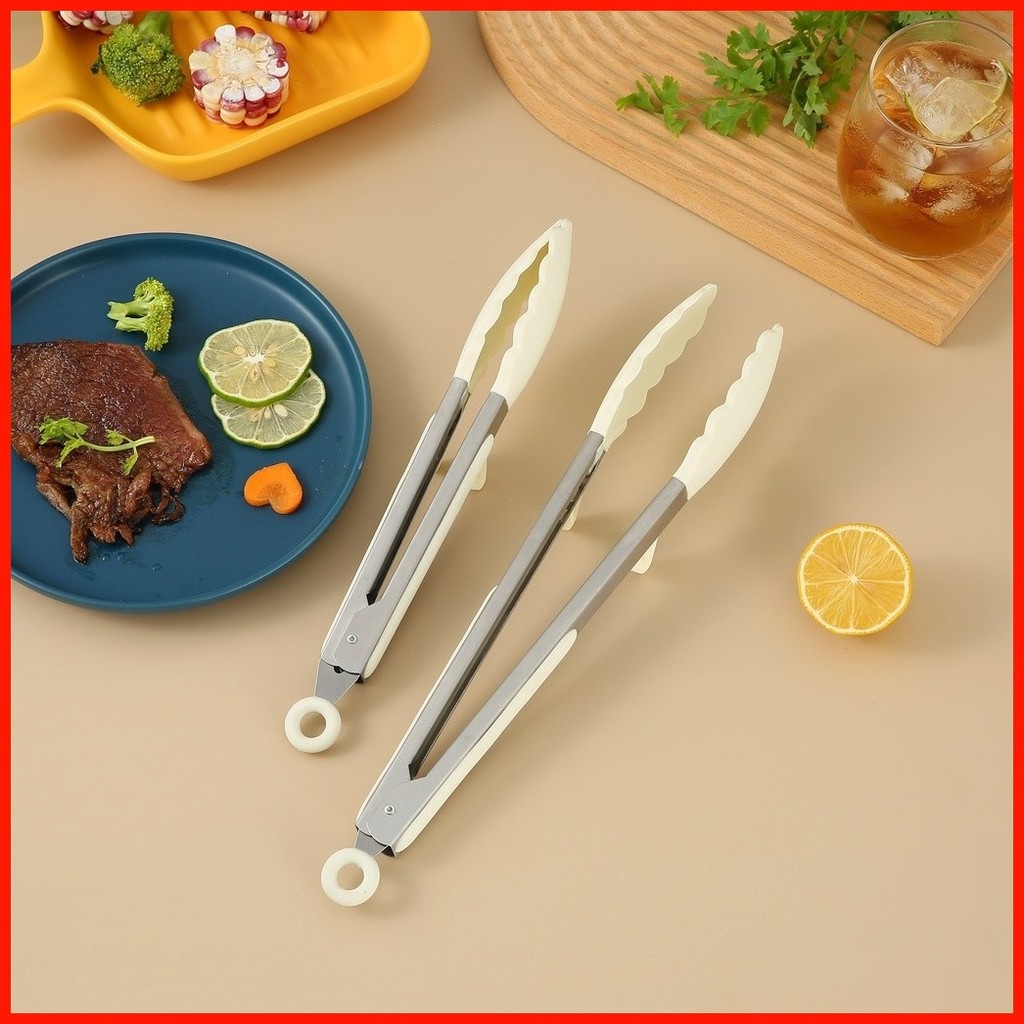 ↗ ┏ 9/12 Inch Silicone Tongs Silicone Food Tongs High Temperature ...