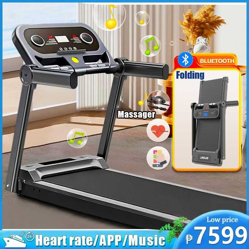 Electric Treadmill Heart Rate Detection Mobile APP Massager Bluetooth ...