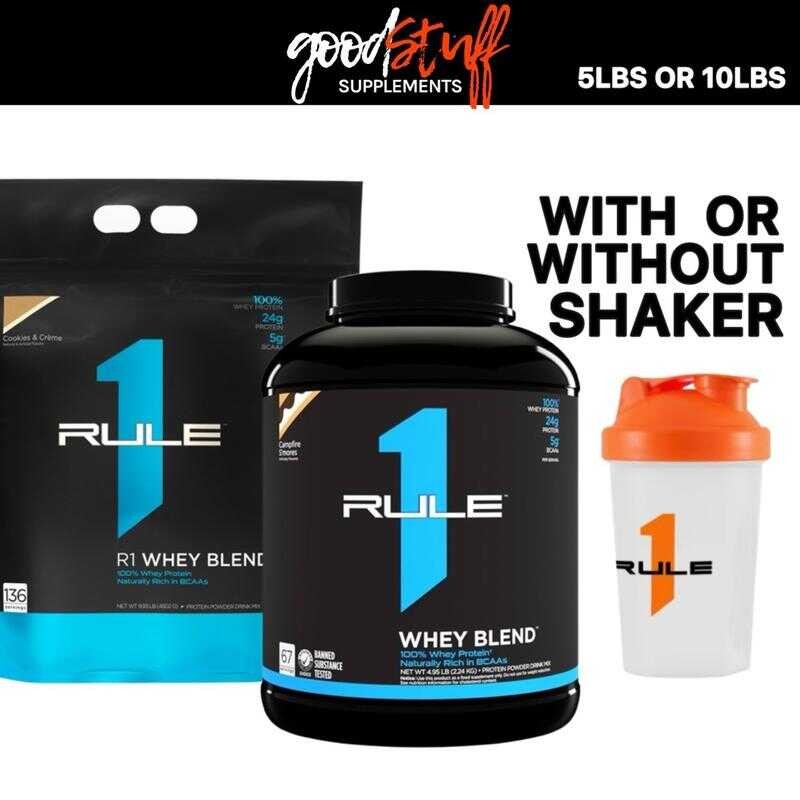 Rule 1 R1 Whey Blend Protein Powder| 5Lbs| 10Lbs 87F De6 | Shopee ...