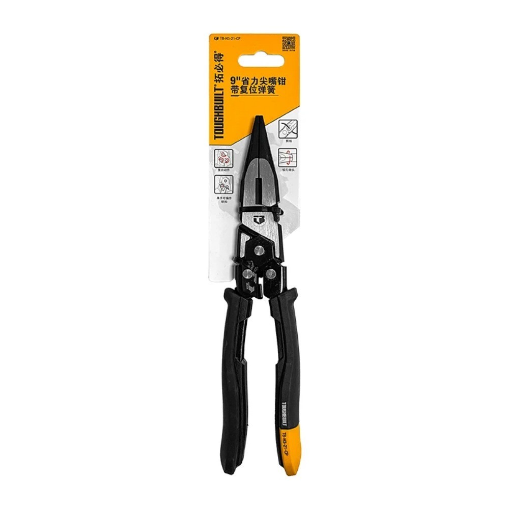 TOUGHBUILT TB-H3-21-CP 9-inch Labor-saving Sharp-nosed Pliers with ...