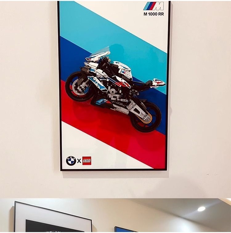 Compatible with Lego Wall Building Blocks Display Photo Frame Porsche ...