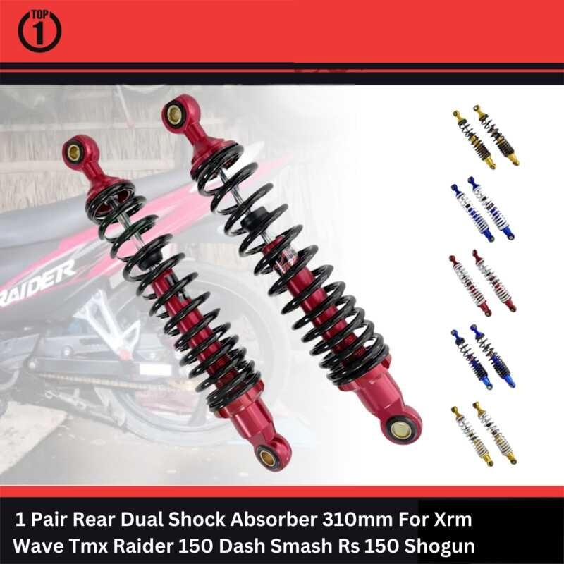 Motors Rear Top1 Dual Shock Absorber 310Mm Para Sa Xrm Wave Tmx Raider ...