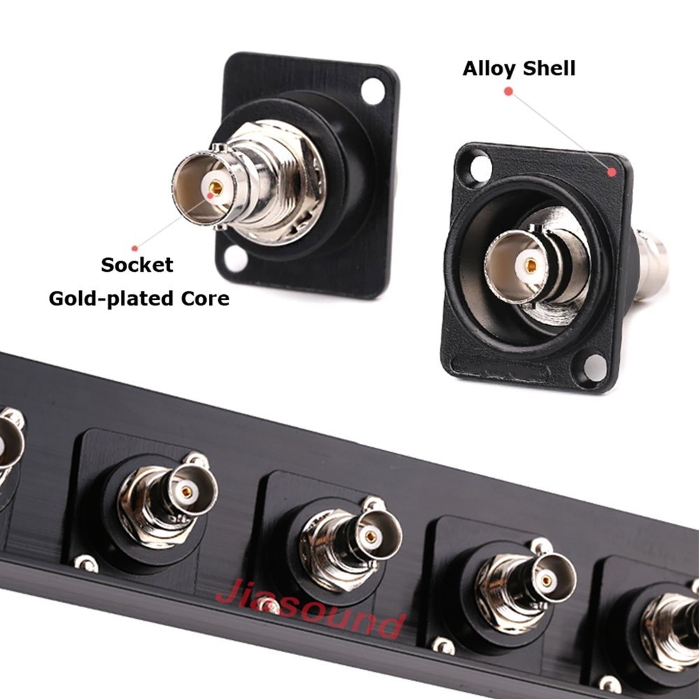 D Type 1U 2U Rack Patch Panel 3G SDI/HD SDI BNC Video Cabinet 1U Cabinet Jump Panel 8 12 16 24 ...