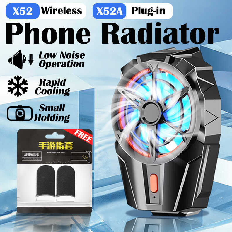 Phone cooler COD laro ng radiator cooling fan angkop para sa 4 na ...