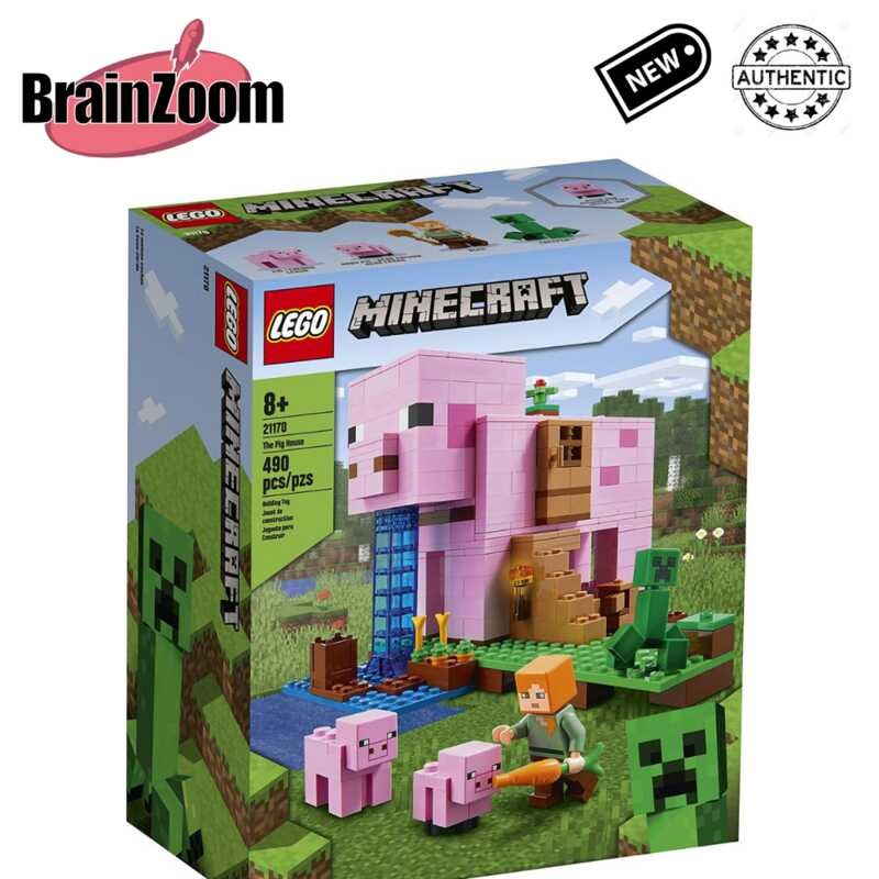 Minecraft LEGO Ang Pig House 21170 Bricks Blocks | Shopee Philippines