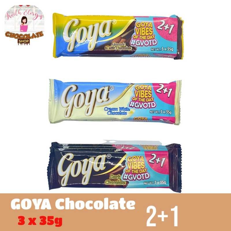 Goya Chocolate Bar (White/Milk Chocolate/Dark) /Dark) | Shopee Philippines