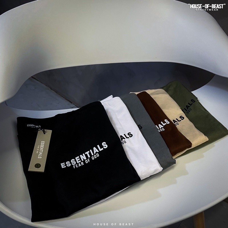 ESSENTIALS FEAR OF GOD SIDE FG SHIRT MINIMALIST KOREAN STREETWEAR HYPEBEAST OVERSIZE TSHIRT ...