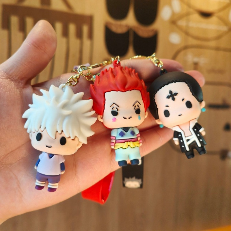Anime Hunter X Hunter Hisoka Kurapika Killua Zoldyck Key Chain Pendant ...