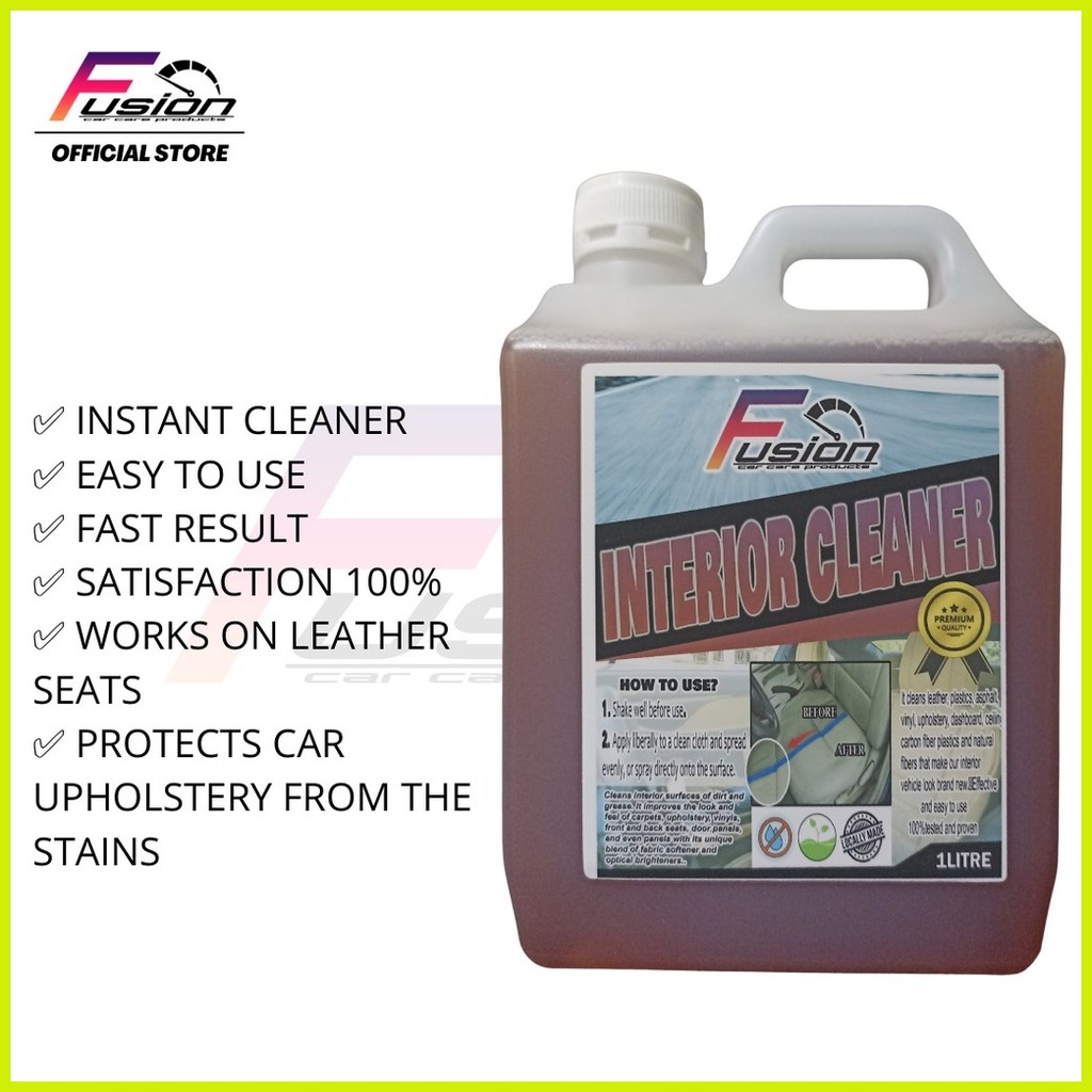 Fussion Premium interior Cleaner (1Liter)Car ceiling Cleaner car ...
