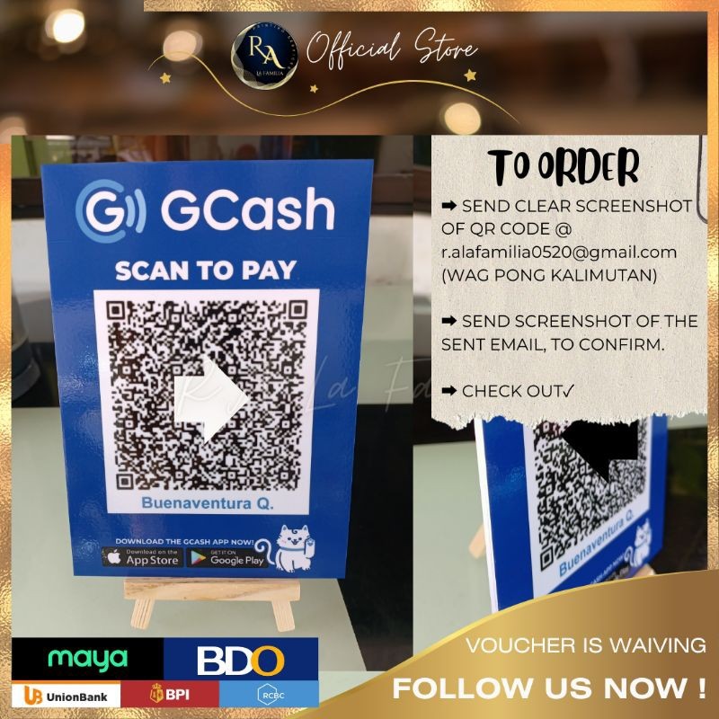 ♒ ♞,♘,♙R.A QR CODE ON SINTRA BOARD. 5" x 7". GCASH/MAYA/BPI/UNIONBANK ...