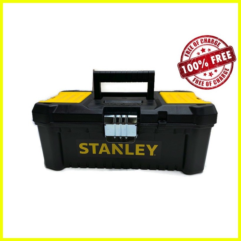 ⊕ ⚾︎ Stanley Tool Box with Metal Latch 19" with Bonus Tool Box 12.5 ...