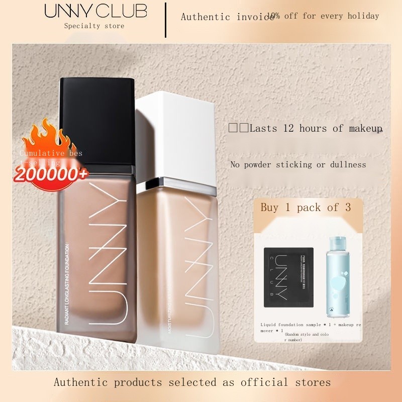 Unny Liquid Foundation Concealer Moisturizing Oily Skin Not Sticking ...
