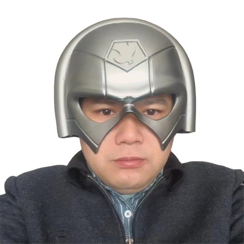 Silver Resin Headdress Face Mask Peacemaker Helmet DC Justice League ...