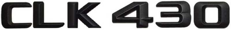 430" Matt Black Car Trunk Rear Letters Words Number Badge Emblem Decal ...
