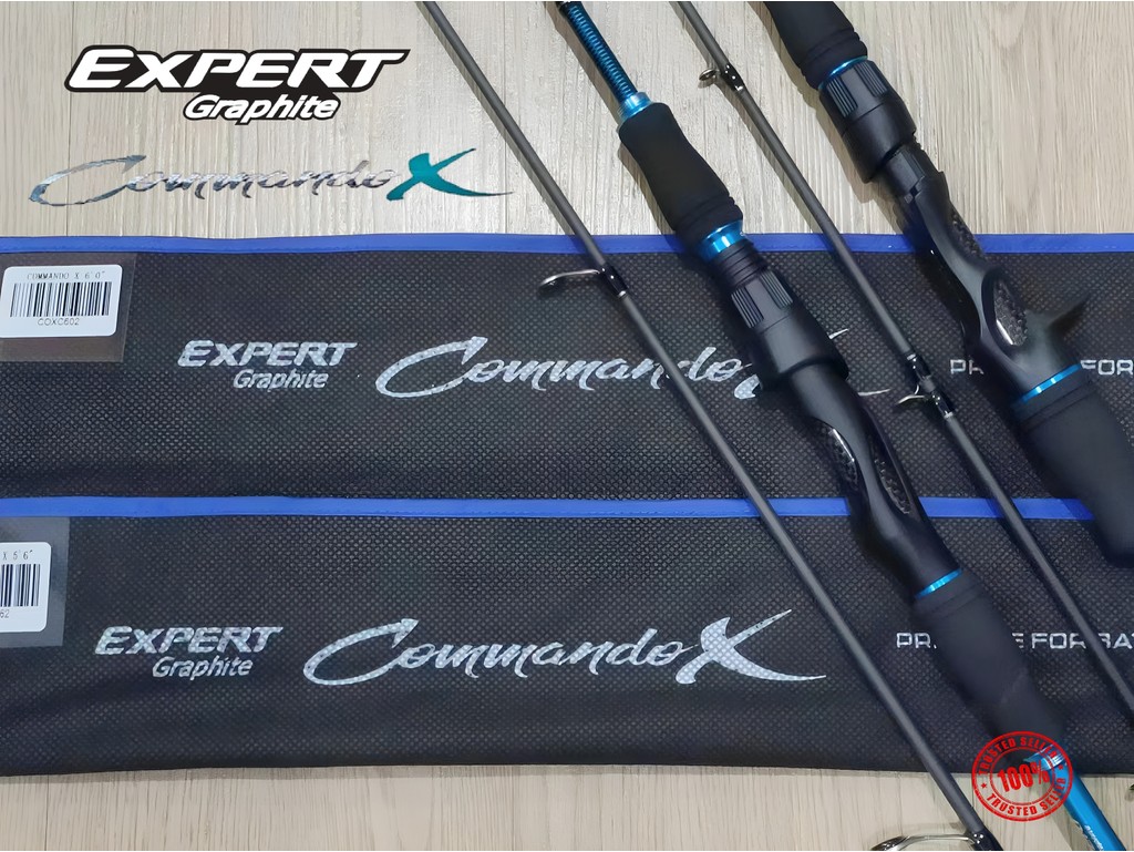 EXPERT GRAPHITE COMMANDO X / COMMANDO SPINNING / BAITCASTING (BC ...