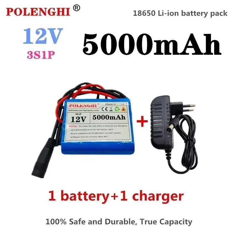 100% Safe And Durable 12V 5000Mah 3S1p Rechargeable Lithium Battery ...