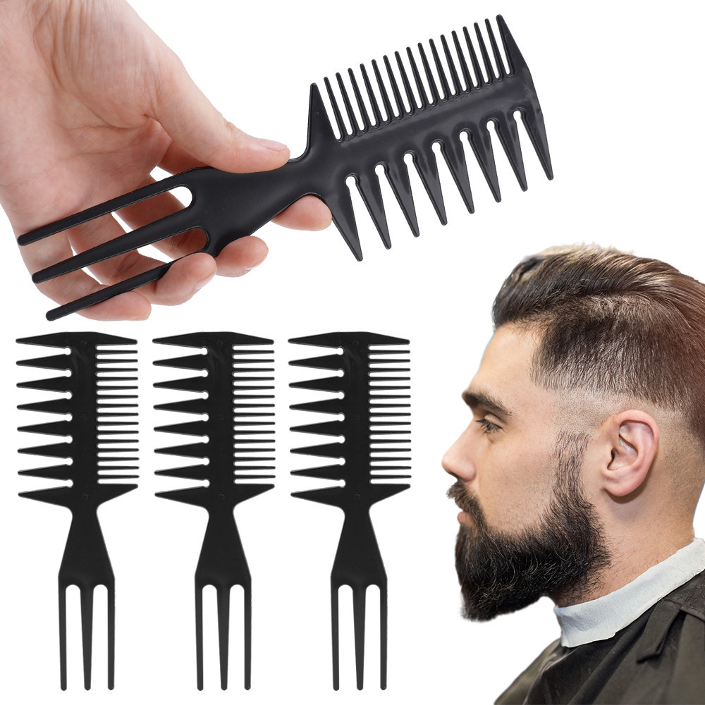 Men Hair Styling Tooth Comb - Double Side Design, Partition Hair Comb - Hair Salon Tools - For ...