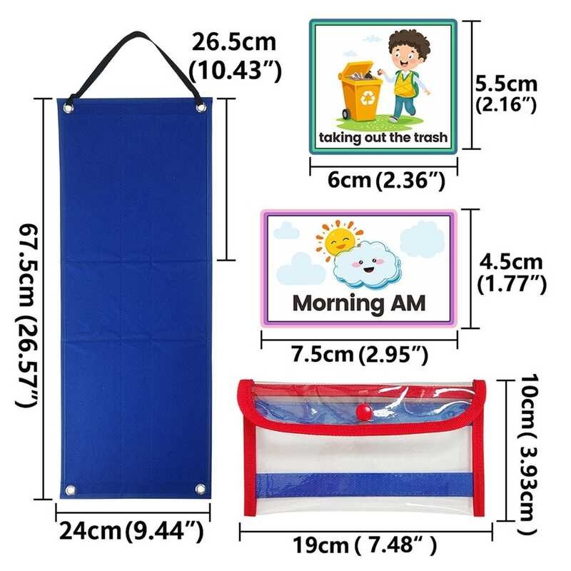 Kids Visual Plan Calendar Foldable Kids Behavior Visual Materials ...