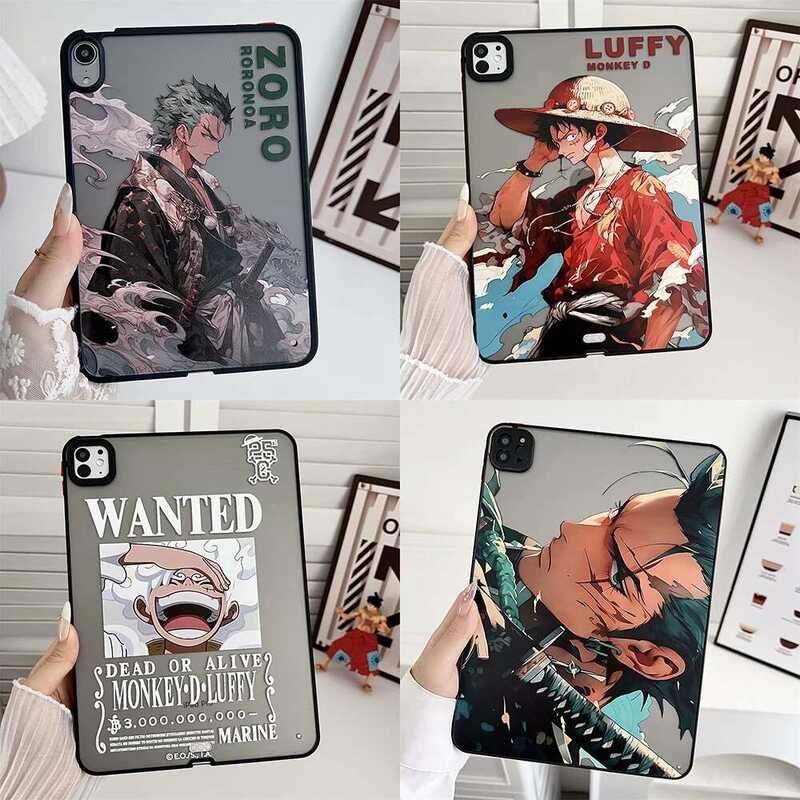 Cartoon Anime One Piece Air 2/3/4/5 12.9 Pro 11 Mini 6 Cases ...