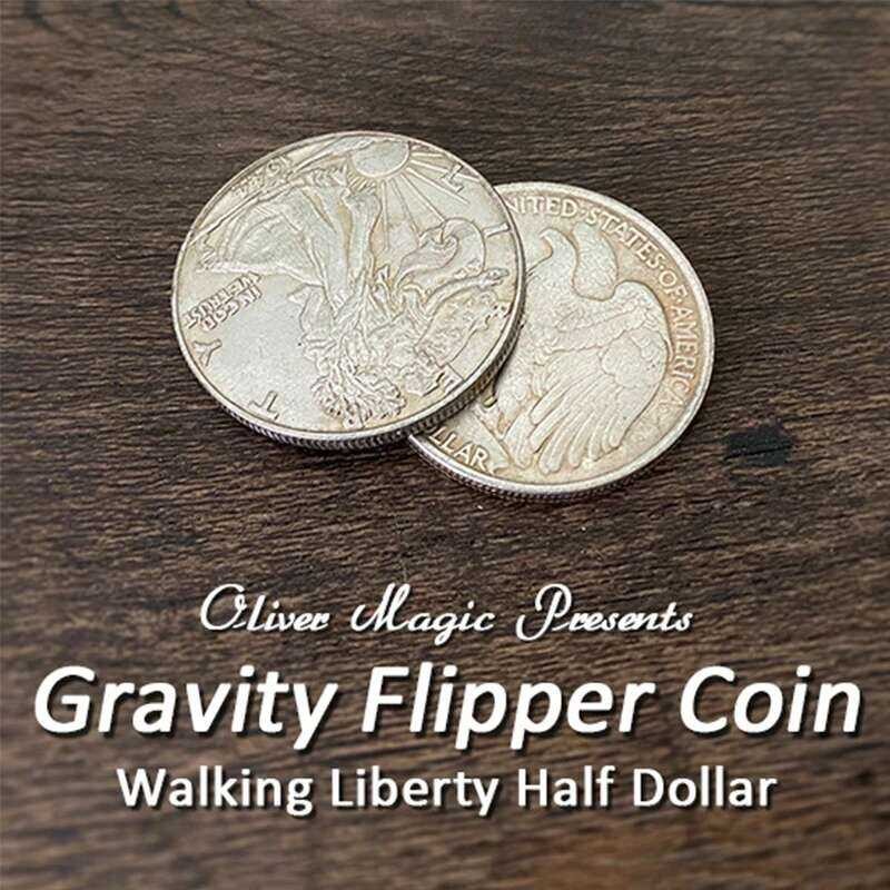 er Gravity Coin (Walking Liberty Half ) By O Magic Tric Coin Magic ...