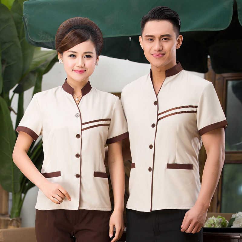 B11 Summer Hotel Work Clothes Cleaning Service Uniform Short Sleeve Men ...
