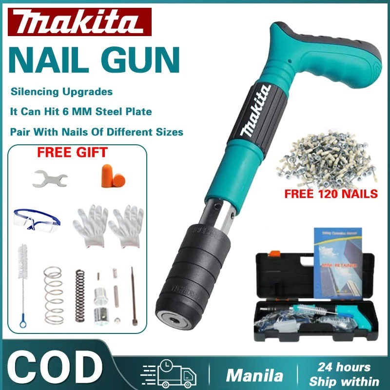 Nail gun nail gunner heavy duty neil gun rivet bullet cordless steel ...