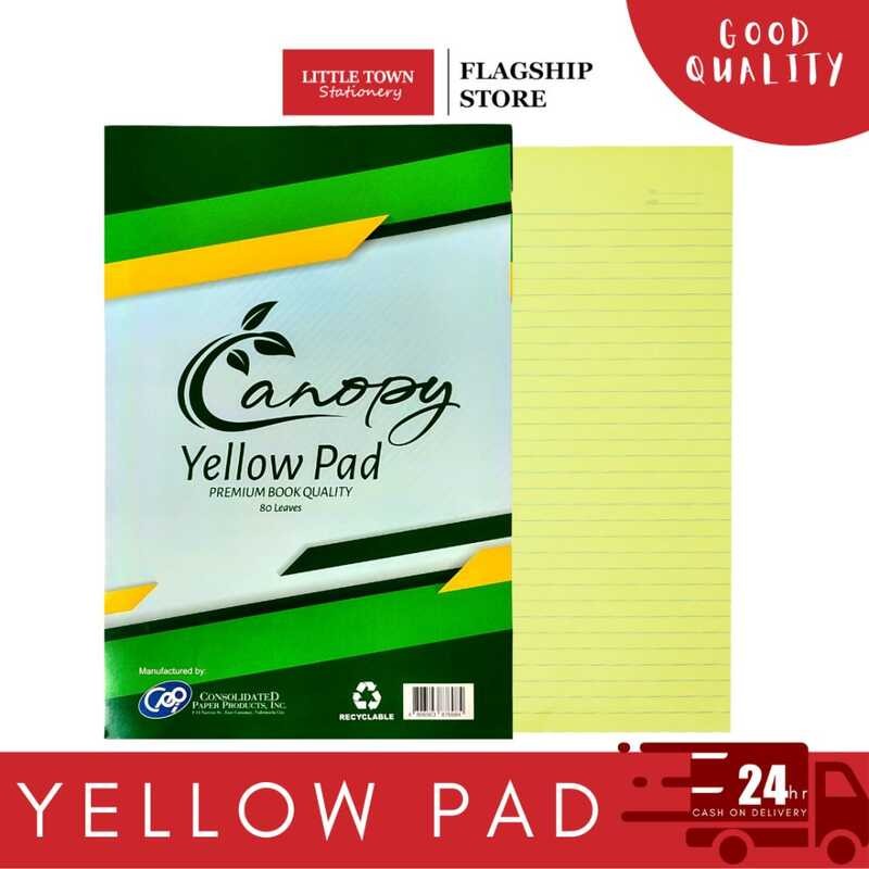 LY Canopy Yellow Pad Writing Paper 1 Pad | Shopee Philippines