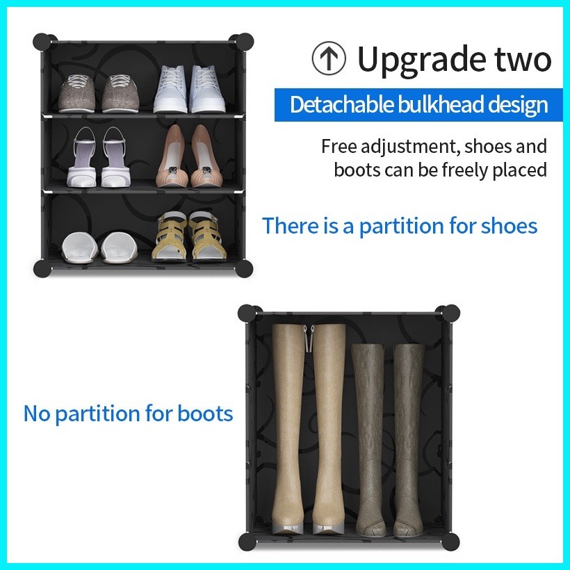 Shoe Rack Storage Cabinet Shoe Storage Boxes Locker Dustproof Drawer ...