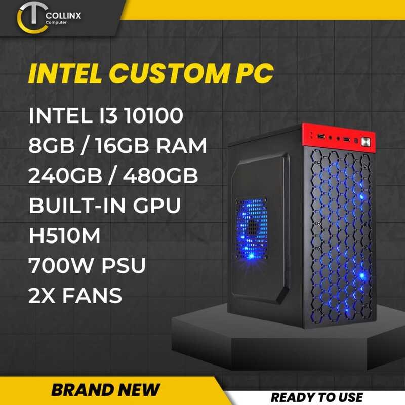 [ COMPLETE PC SET ] Intel Core I3 10100 10Th Gen CPU Desktop Package ...