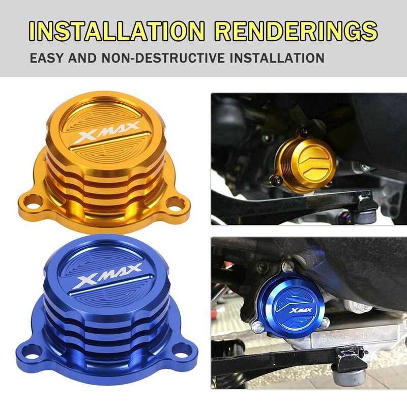 Engine Fuel Filter Oil Tank Cover Cap para sa Yamaha XMAX 125 250 300 ...